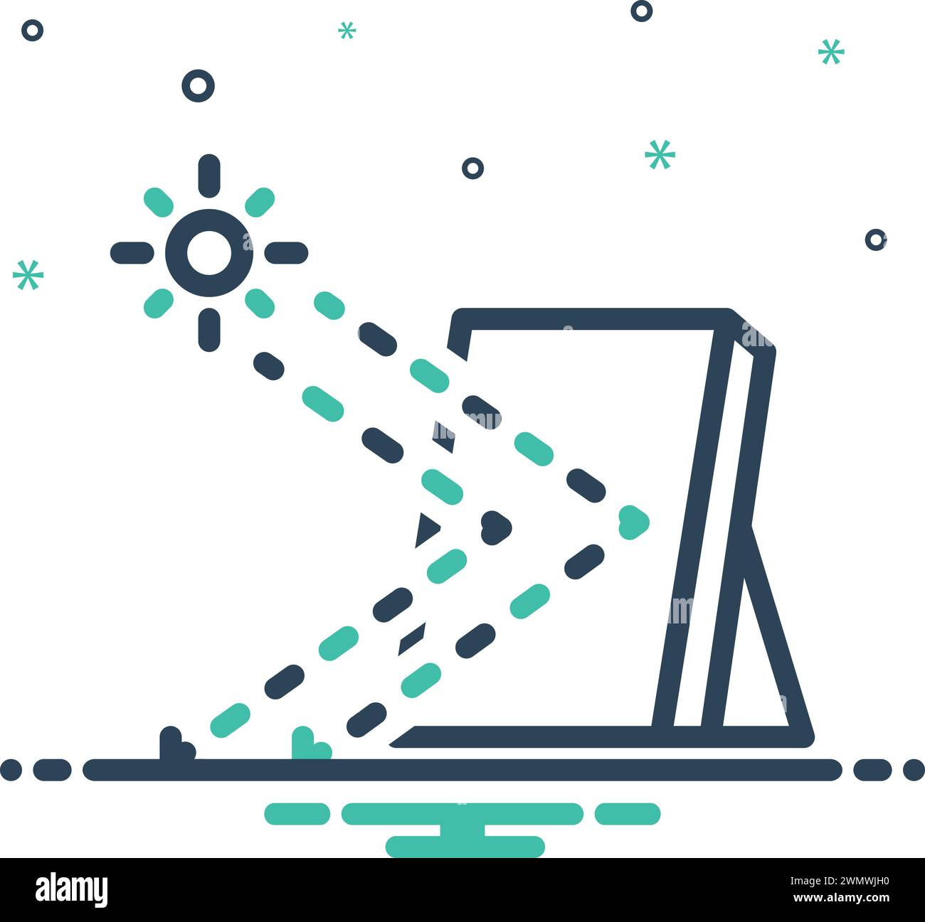 Sunlight reflect Stock Vector Images - Alamy