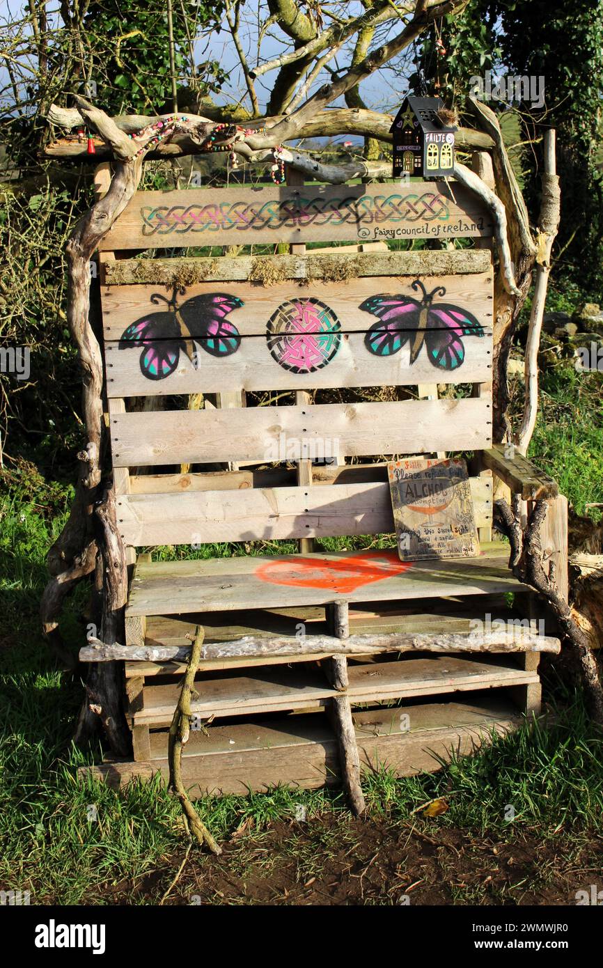 Neopagan shrine at the Grange Stone Circles in Lough Gur, County ...