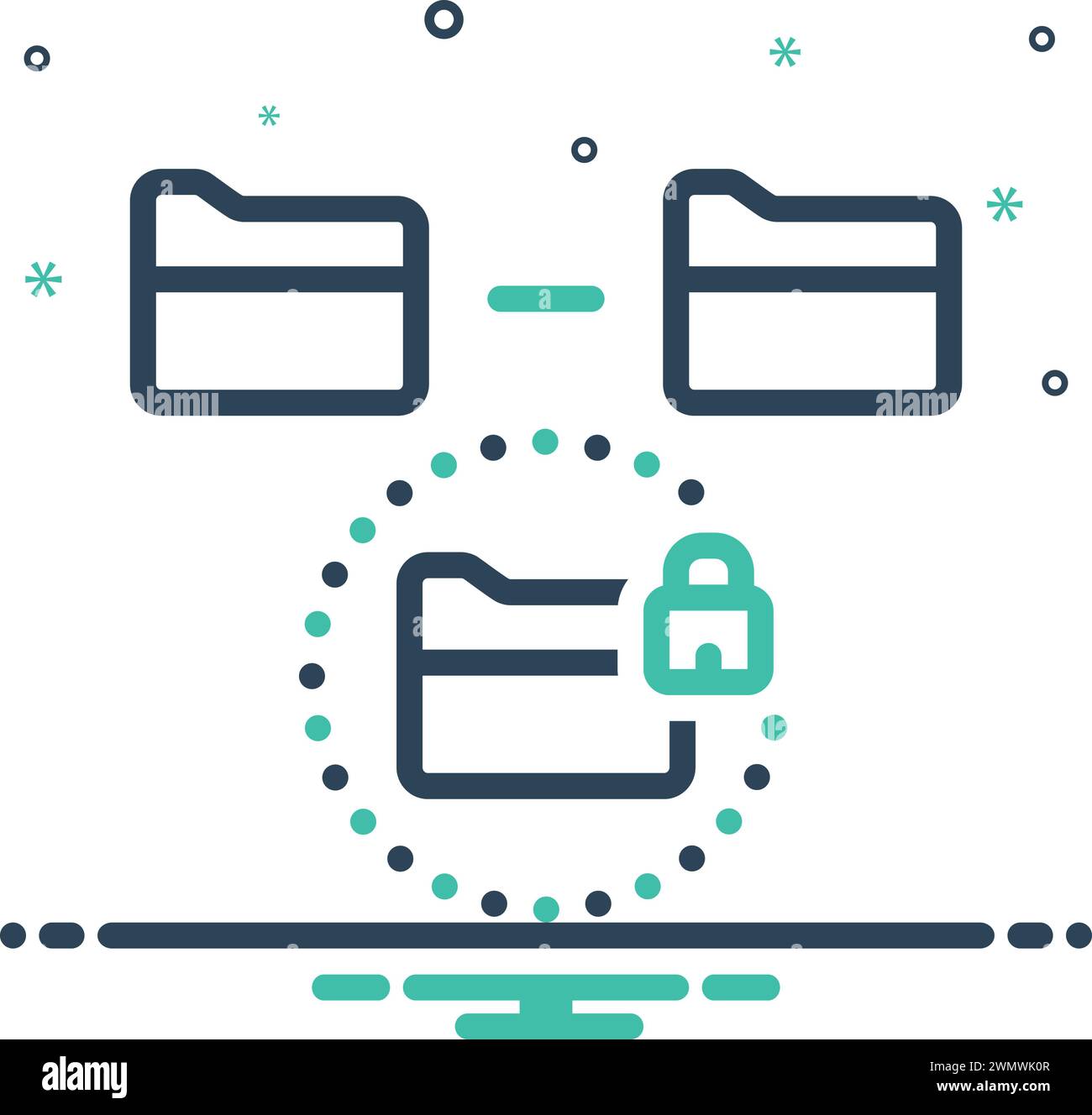 Secret folder icon logo hi-res stock photography and images - Alamy