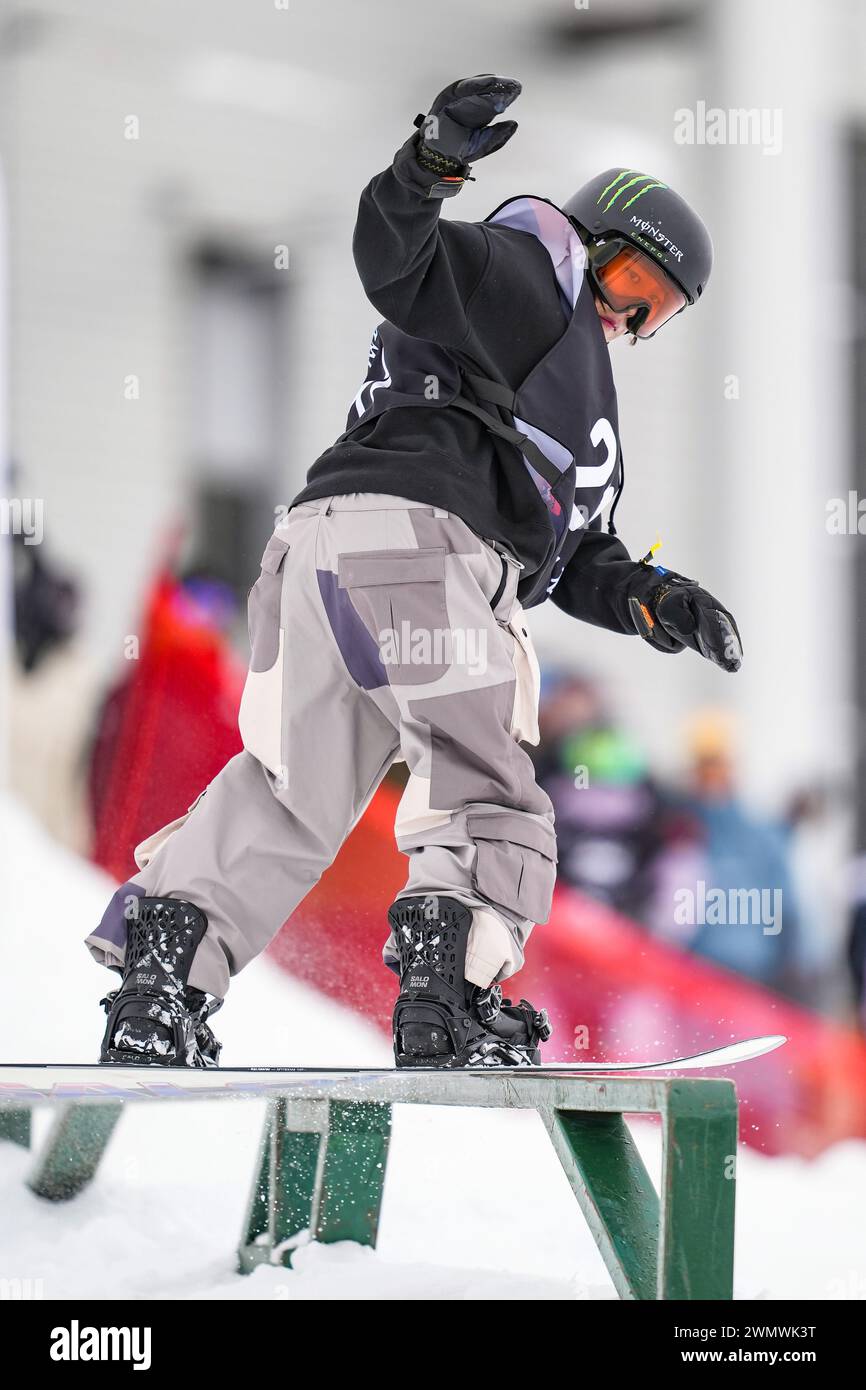 Kokomo Murase, FEBRUARY 28, 2024 - Snowboarding : COWDAY SLOPE 2024 ...