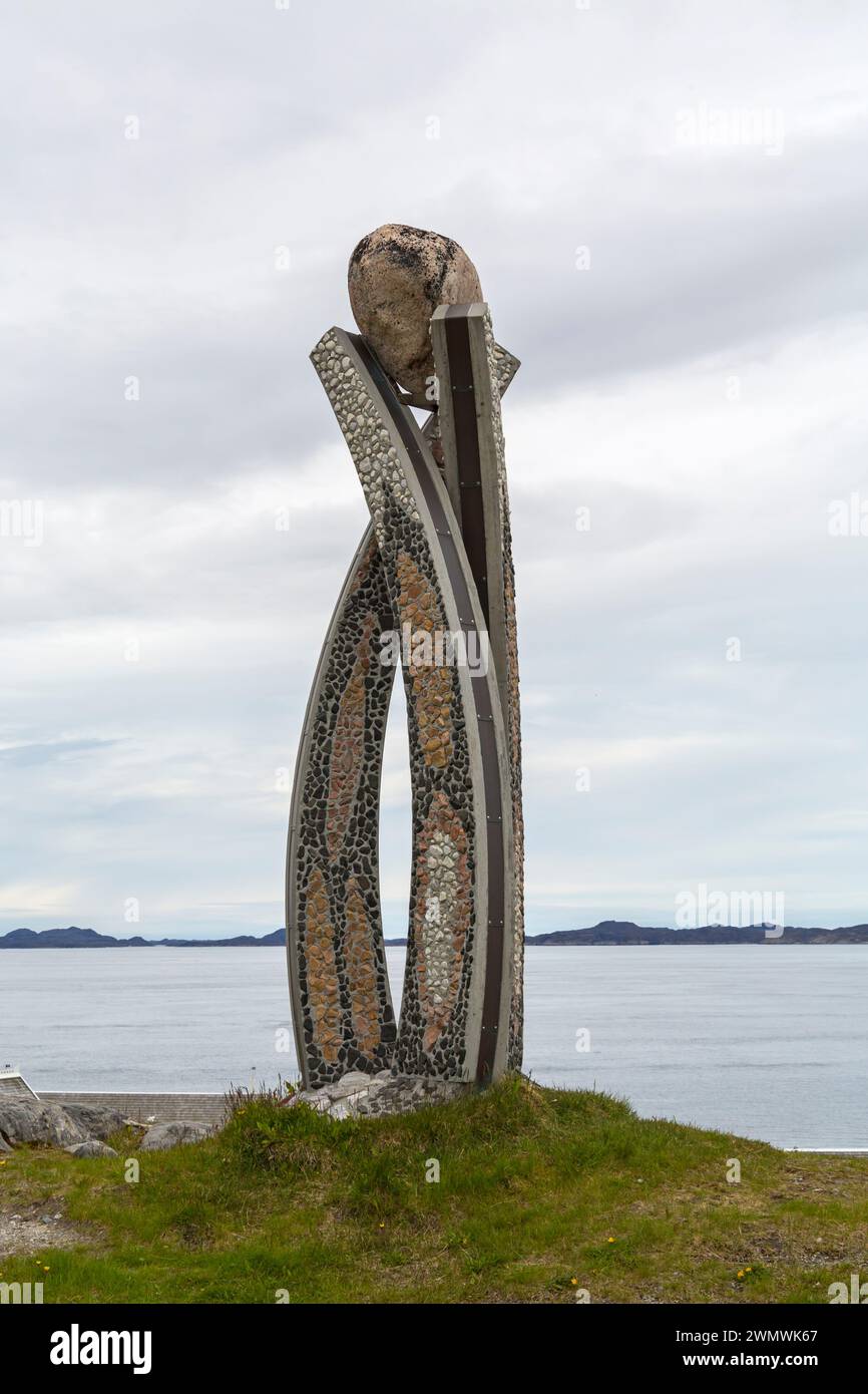 Columns symbolize people of greenland in north east and west hi-res ...