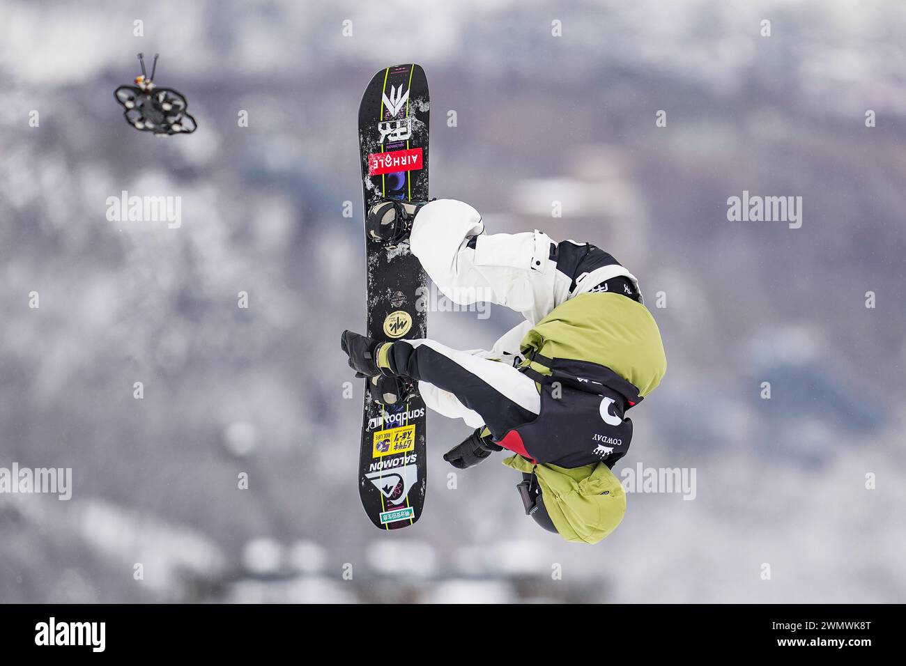 Nagano, Japan. 28th Feb, 2024. Yuto Miyamura Snowboarding : COWDAY ...