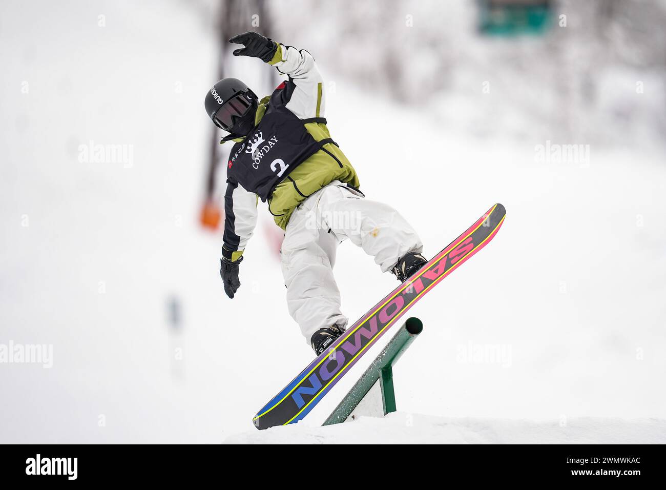 Nagano, Japan. 28th Feb, 2024. Yuto Miyamura Snowboarding : COWDAY ...