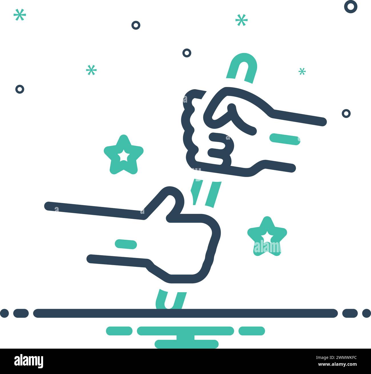 Passing relay baton Cut Out Stock Images & Pictures - Alamy