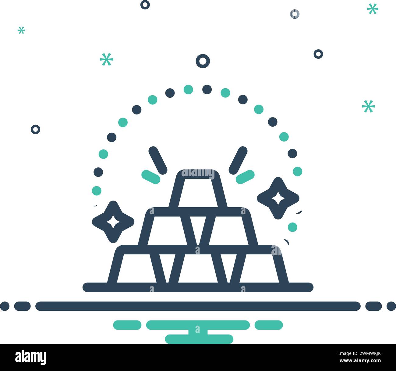 Gold stack Stock Vector Images - Alamy