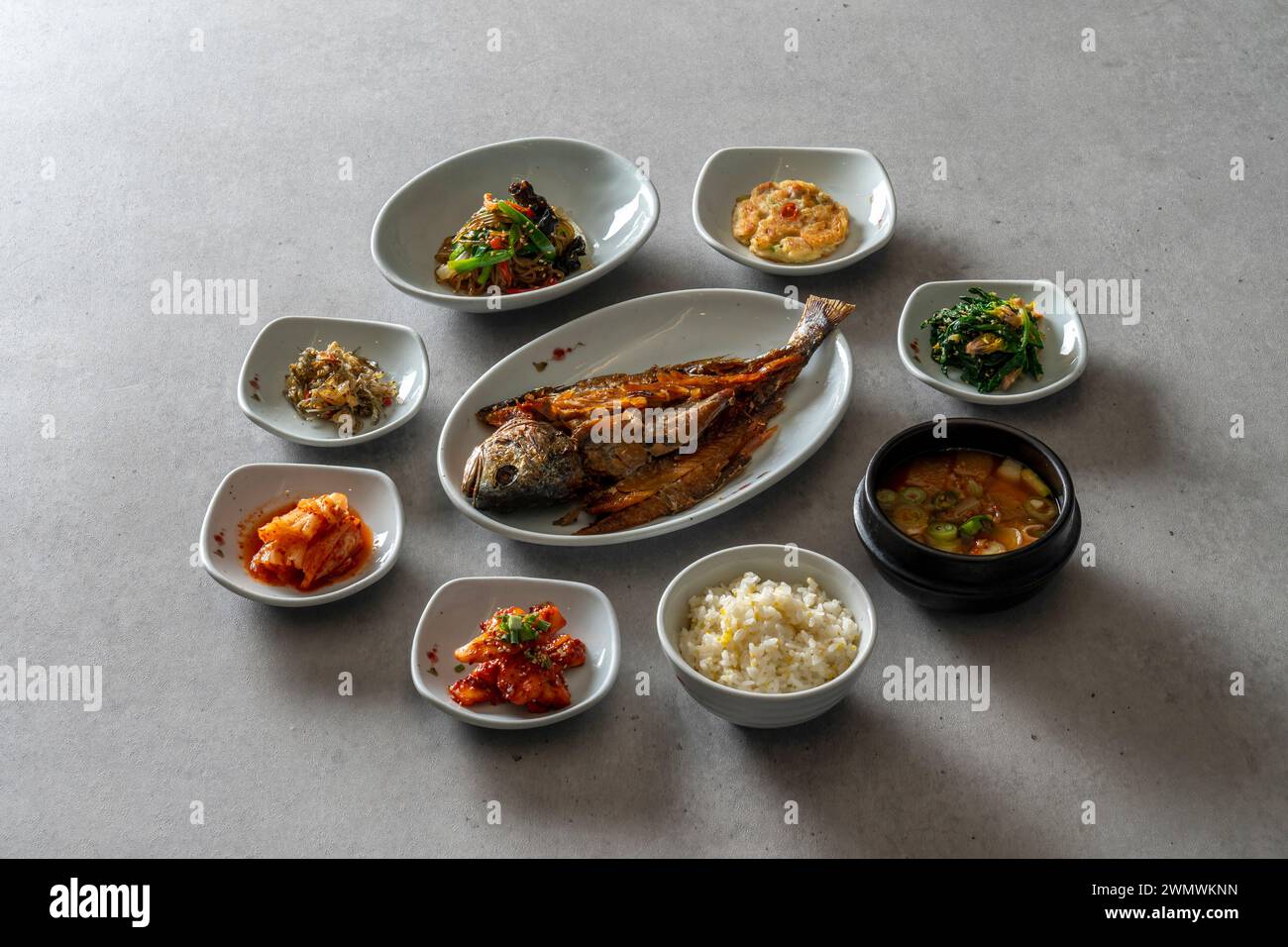 Korean food dish Soy Sauce Marinated Crab, Set Menu, Grilled La Ribs ...