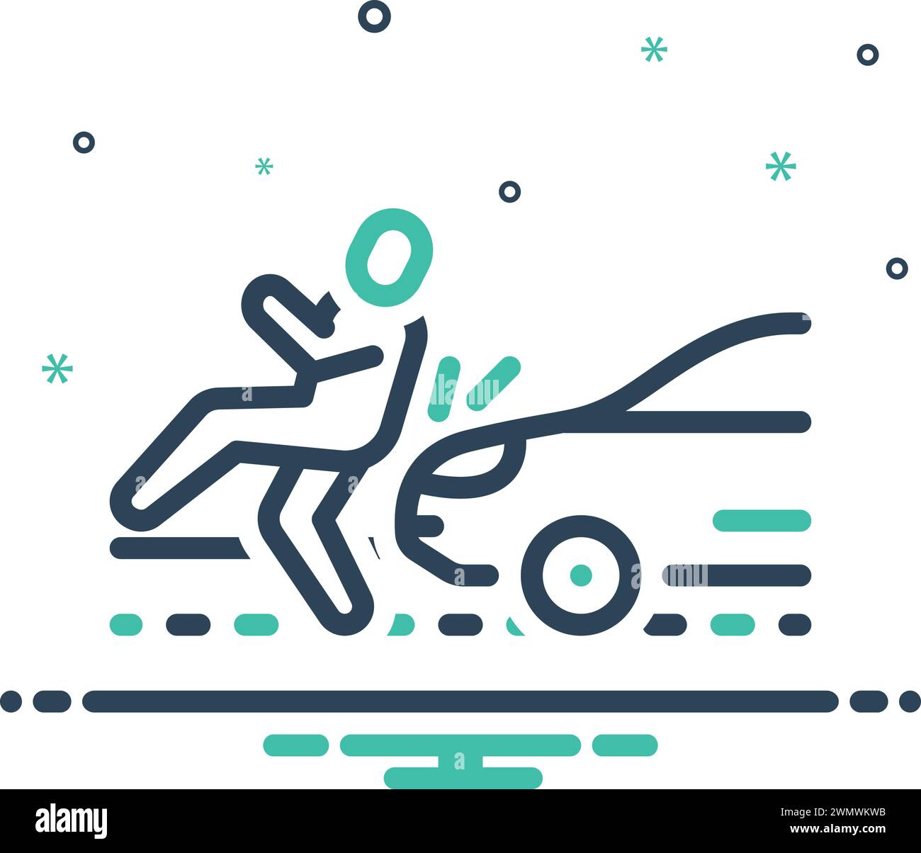 Careless accident Stock Vector Images - Alamy