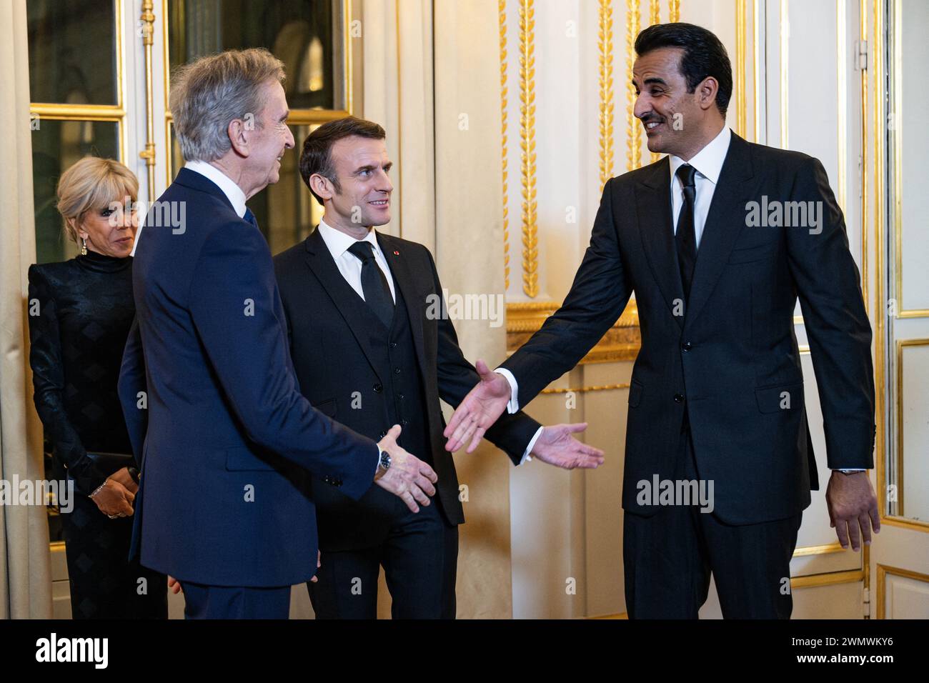 Paris, France. 27th Feb, 2024. LVMH CEO Bernard Arnault, President ...