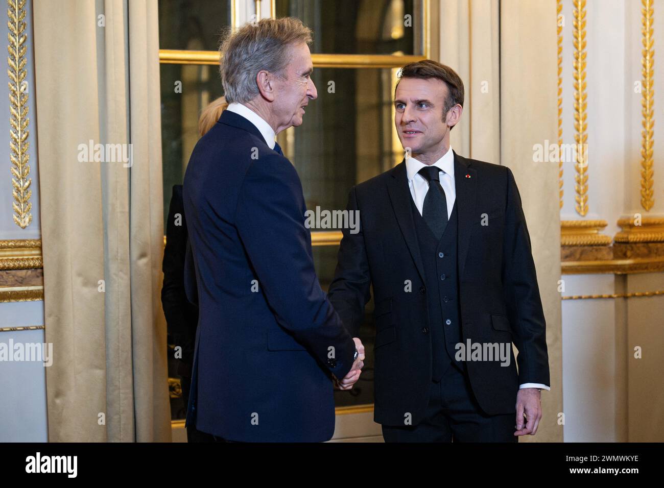 Paris, France. 27th Feb, 2024. LVMH CEO Bernard Arnault, President ...