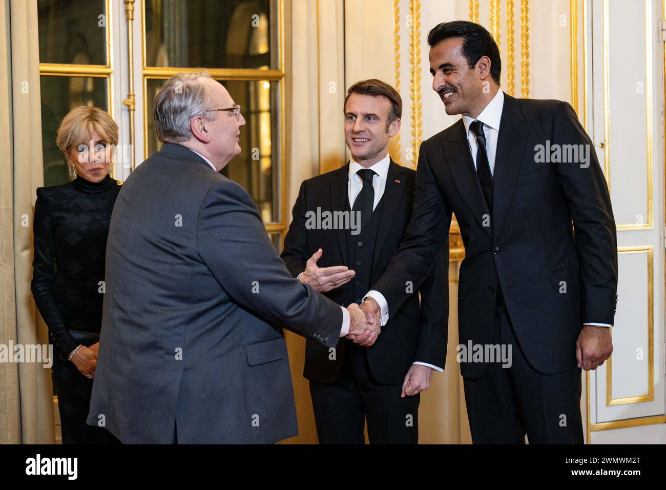 Paris, France. 27th Feb, 2024. Jean Louis Bourlange, President Emmanuel ...