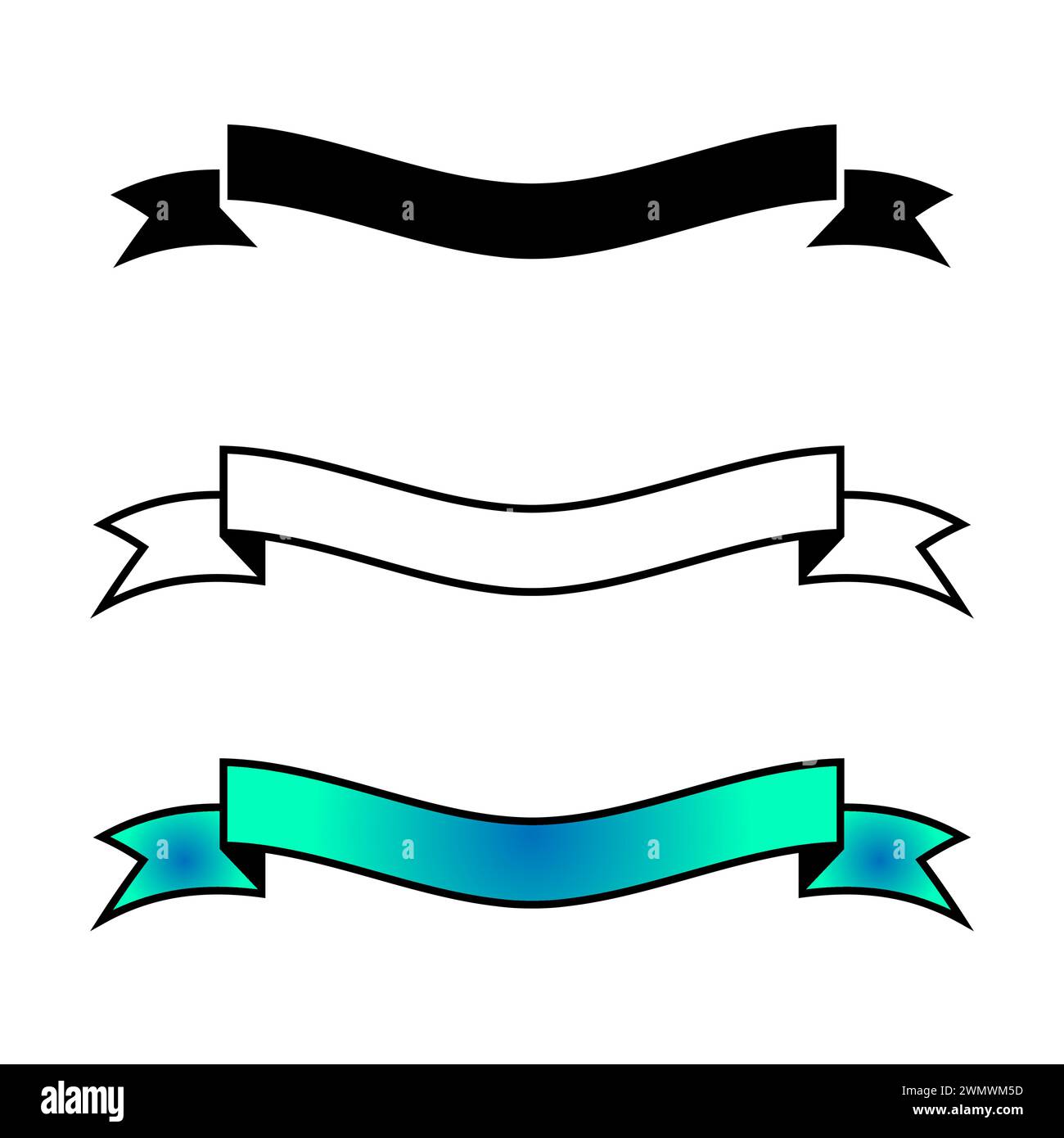 art illustration design concept of ribbon template Stock Vector Image ...