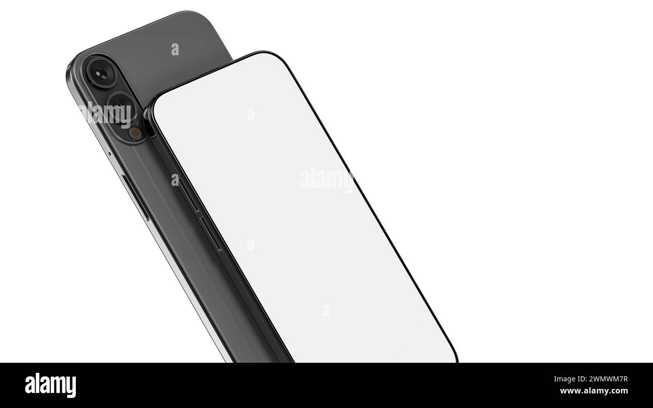 Smartphone with a modern bezel-less design with empty space for your ...