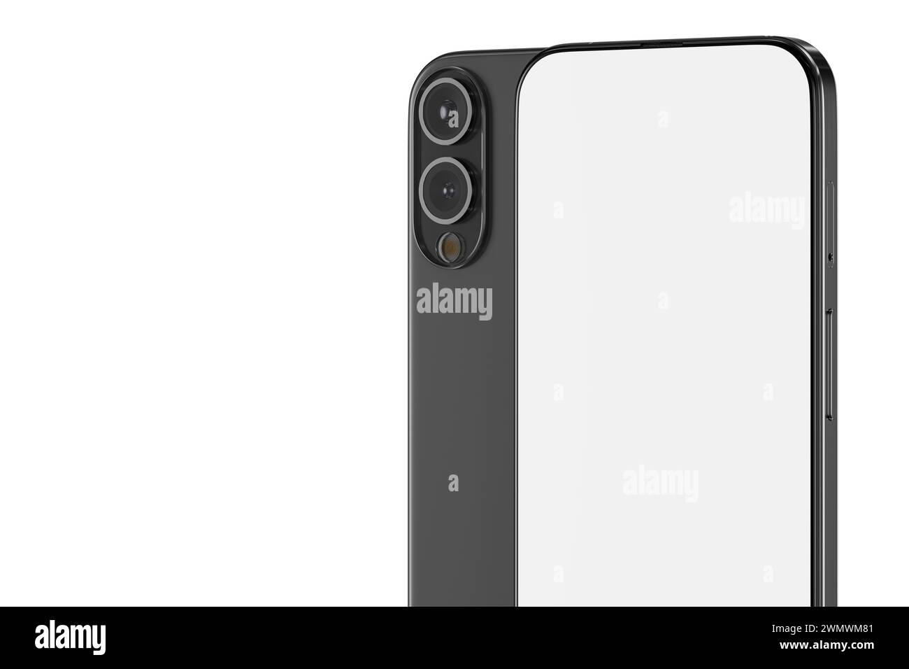 Smartphone with a modern bezel-less design with empty space for your ...