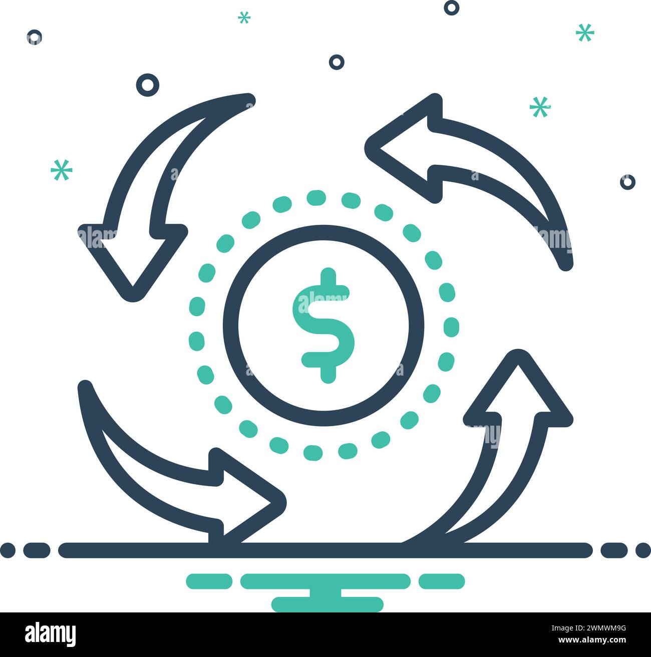 Money circulation Stock Vector Images - Alamy