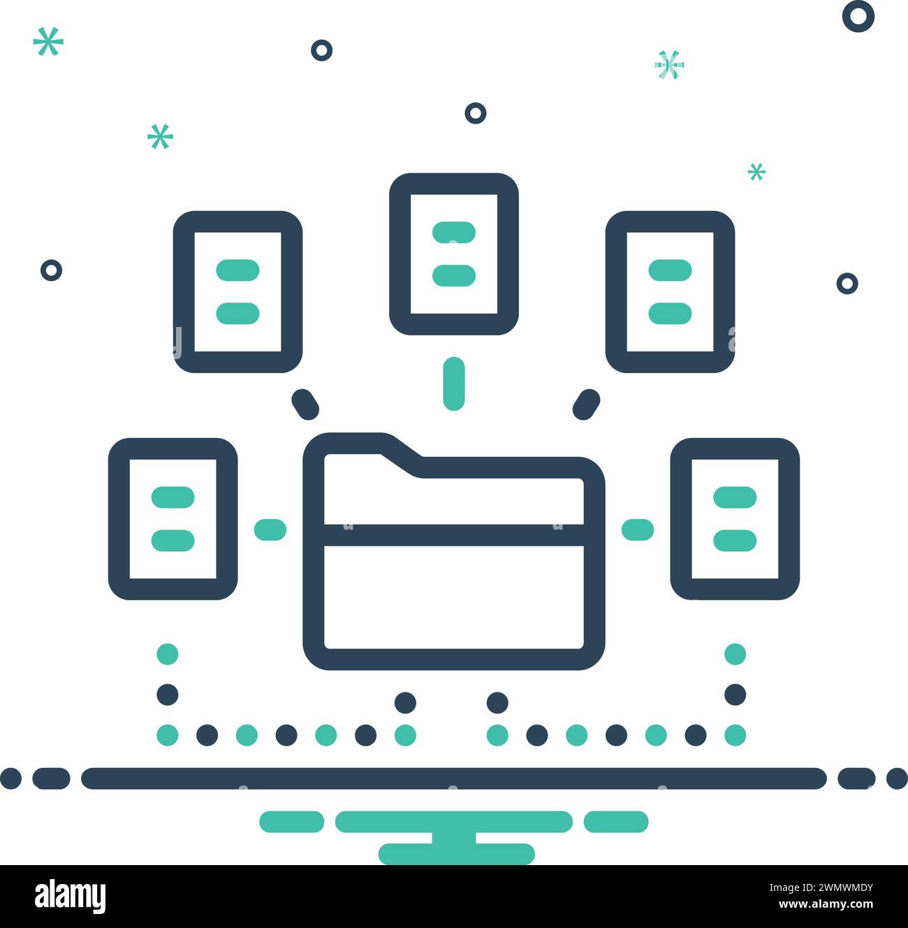 Database records Stock Vector Images - Alamy