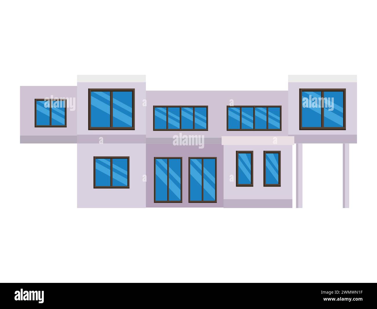 Modern House Villa traditional building, estate. Mansion home ...