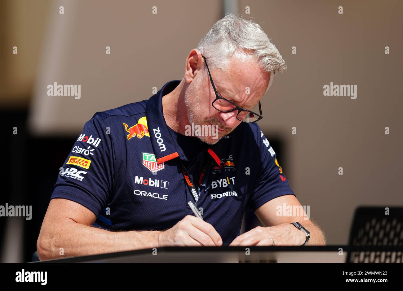 Jonathan Wheatley, Red Bull Racing Sporting Director, at the Bahrain ...
