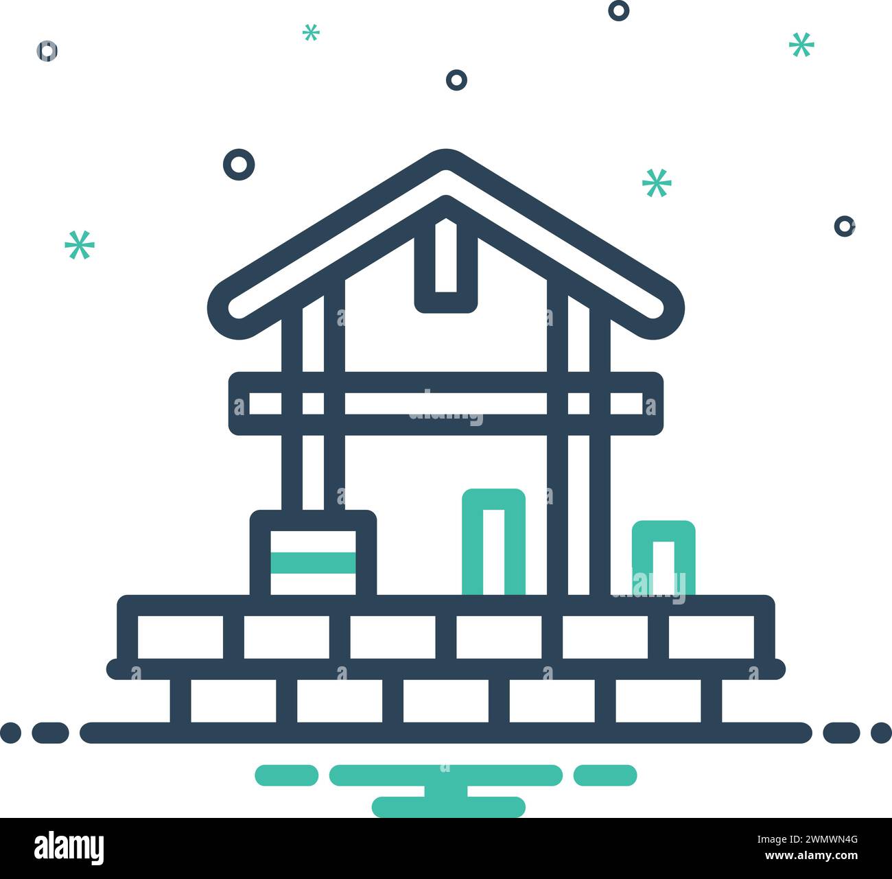 Icon for foundation,basis Stock Vector Image & Art - Alamy