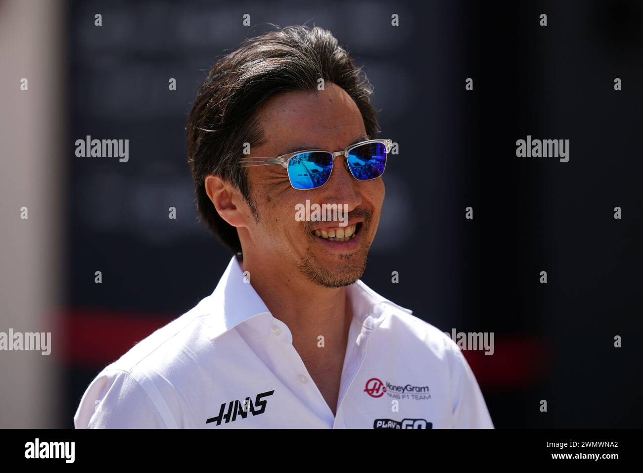 Haas F1 Team Principal Ayao Komatsu Arriving At The Bahrain
