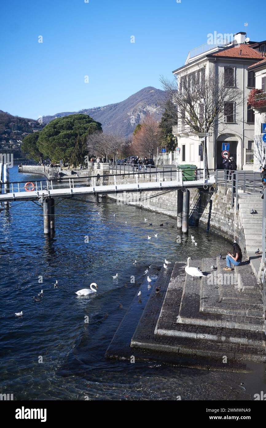 Lake Como, nestled in northern Italy, boasts scenic landscapes ...