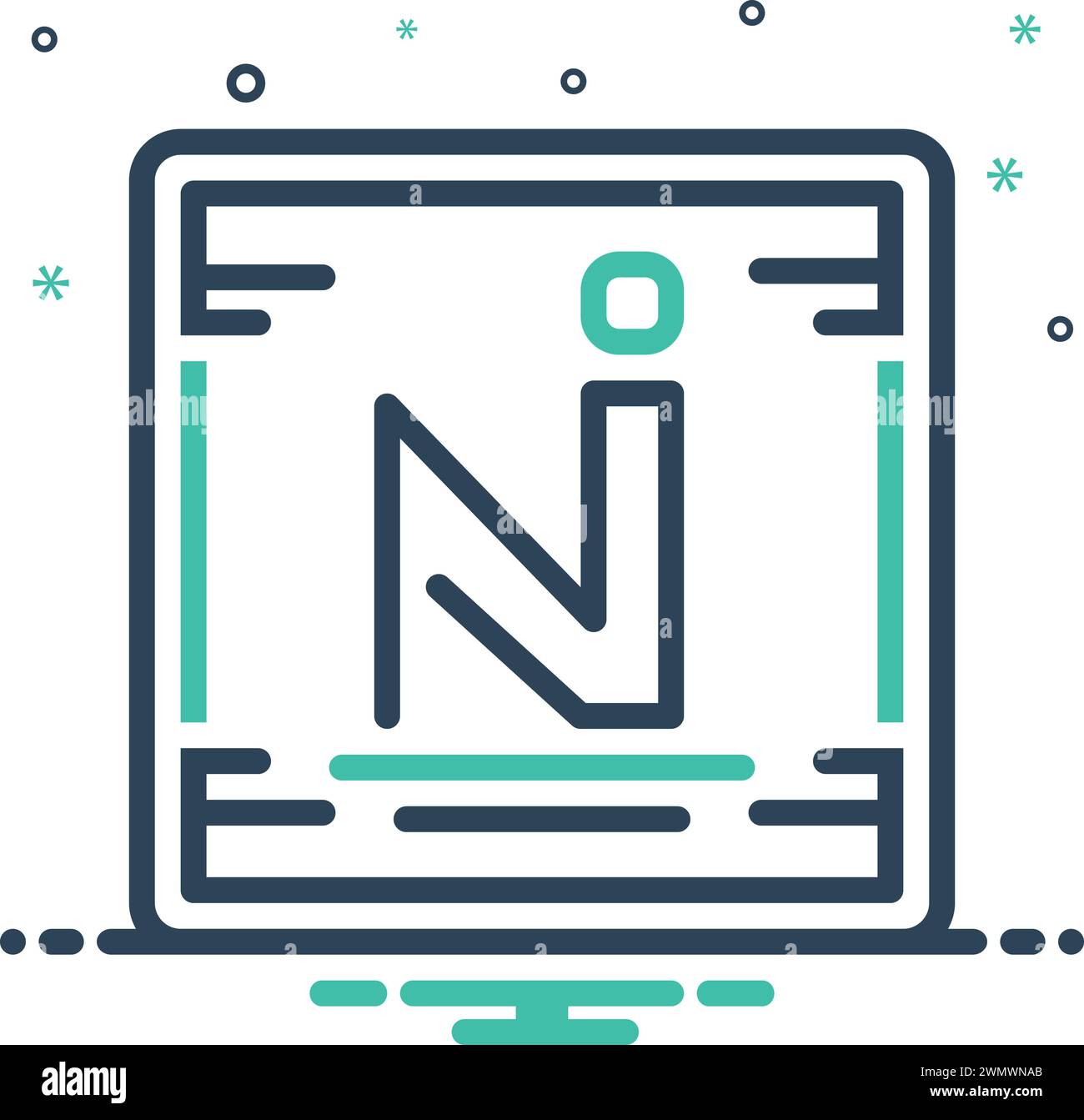 Icon for ni,metallic Stock Vector Image & Art - Alamy