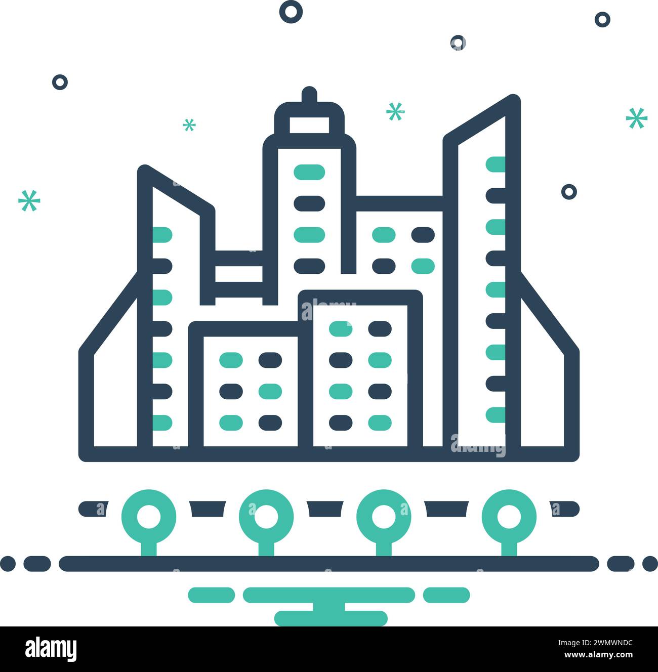 Downtown metropolitan Stock Vector Images - Alamy