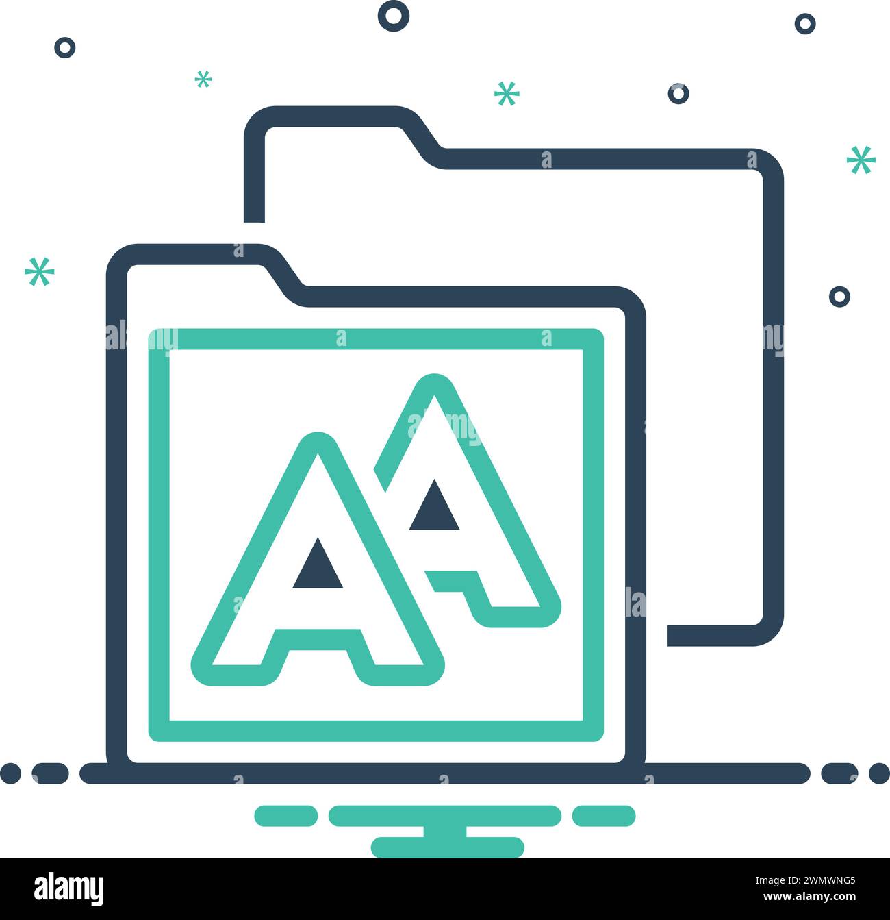 Icon for fonts,text Stock Vector Image & Art - Alamy