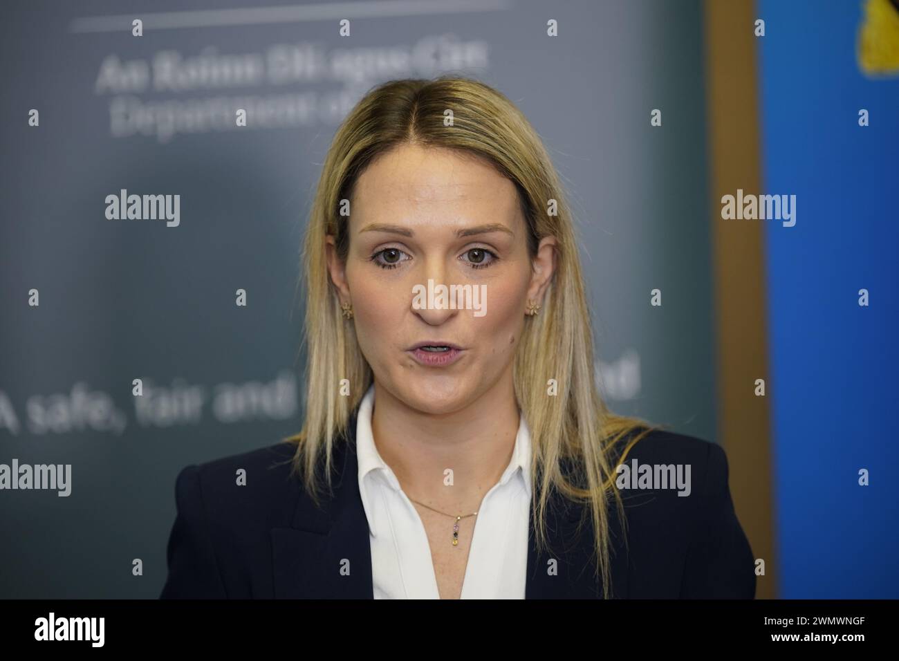 Minister for Justice Helen McEntee during the 2024 Cross Border Police ...