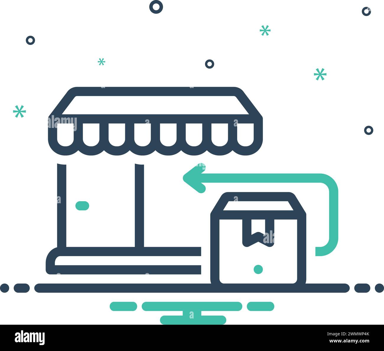 Icon for return,shop Stock Vector Image & Art - Alamy