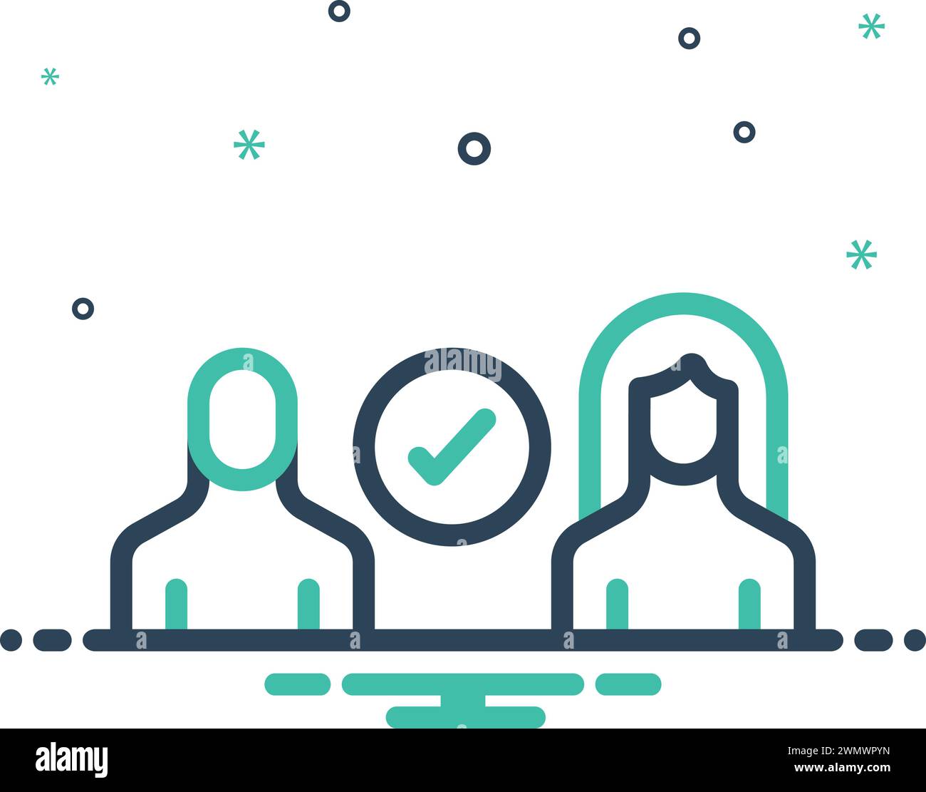 Matched together Stock Vector Images - Alamy