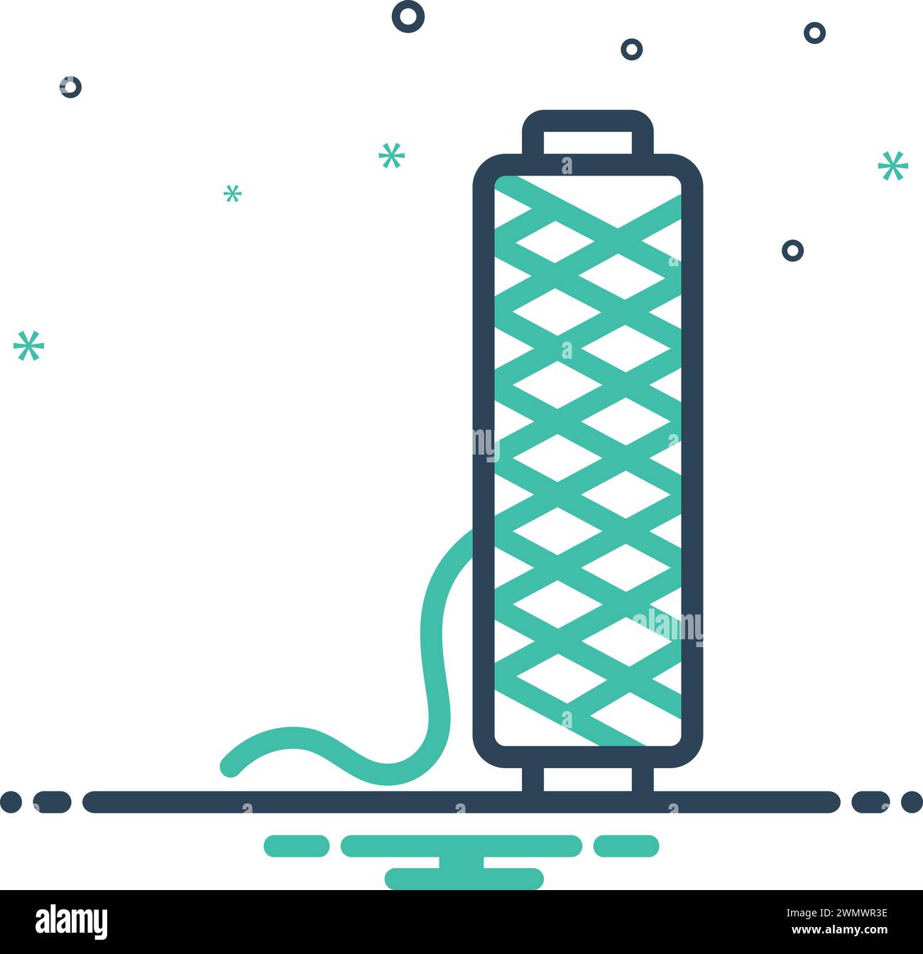 Weaving spool Stock Vector Images - Alamy