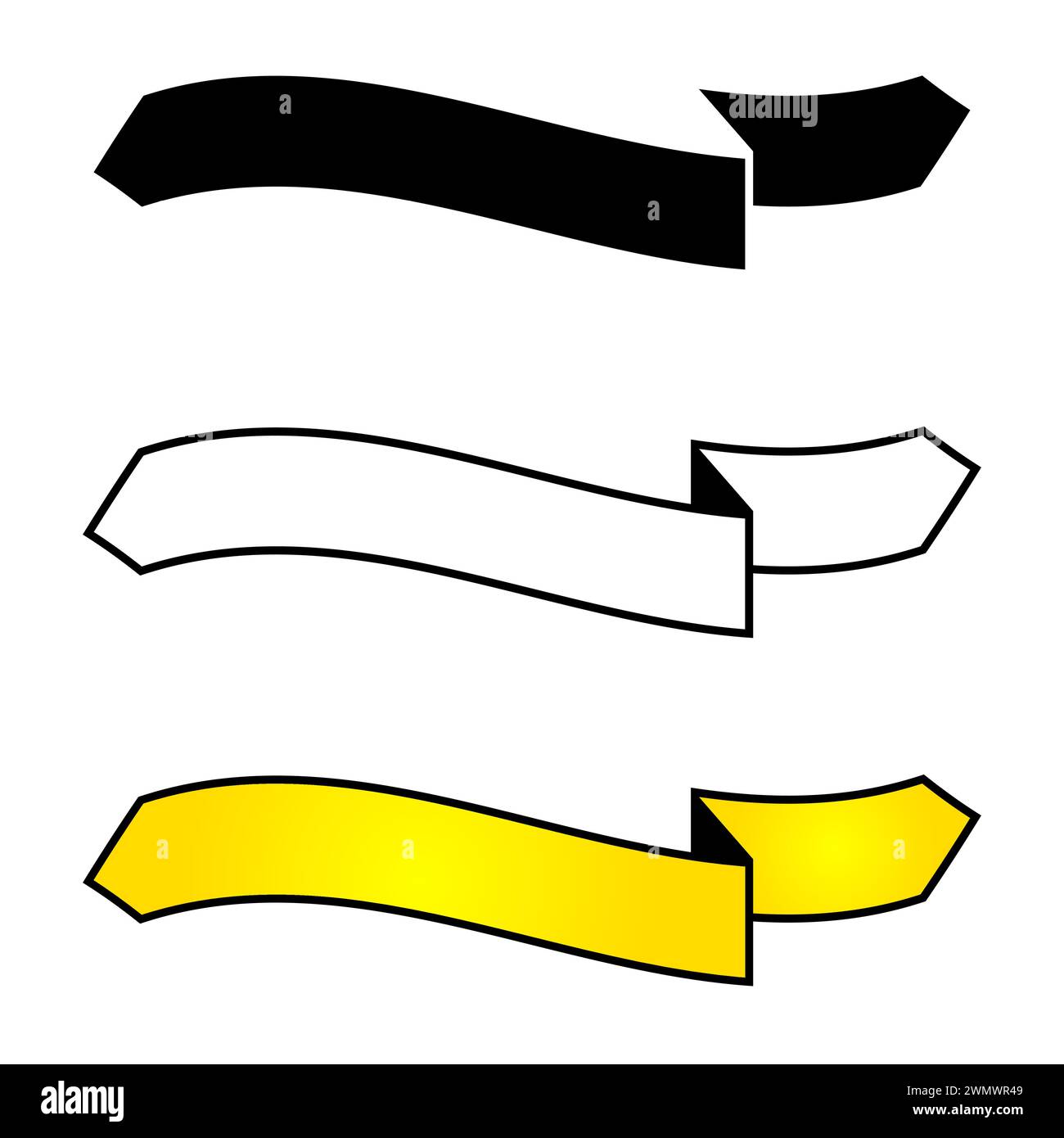 art illustration design concept of ribbon template Stock Vector Image ...