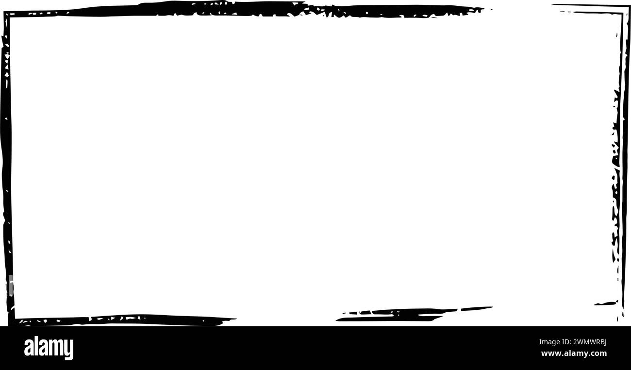 Frame rectangle outline border grunge shape icon, vertical, rectangle ...