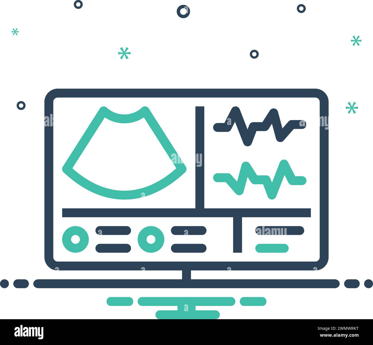 Icon for diagnostic,ultrasonic Stock Vector Image & Art - Alamy