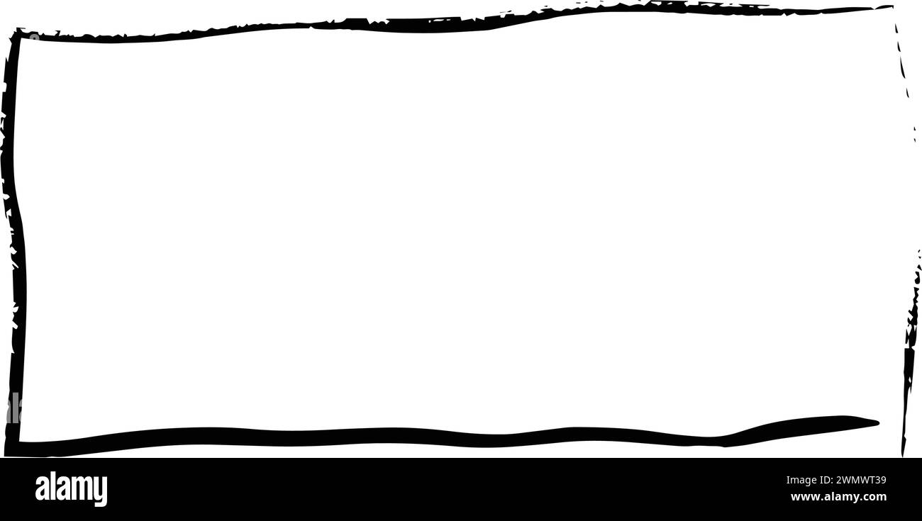 Frame rectangle outline border grunge shape icon, vertical, rectangle ...