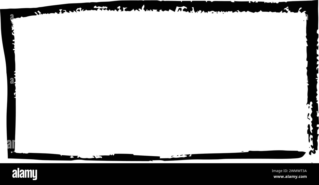 Frame rectangle outline border grunge shape icon, vertical, rectangle ...