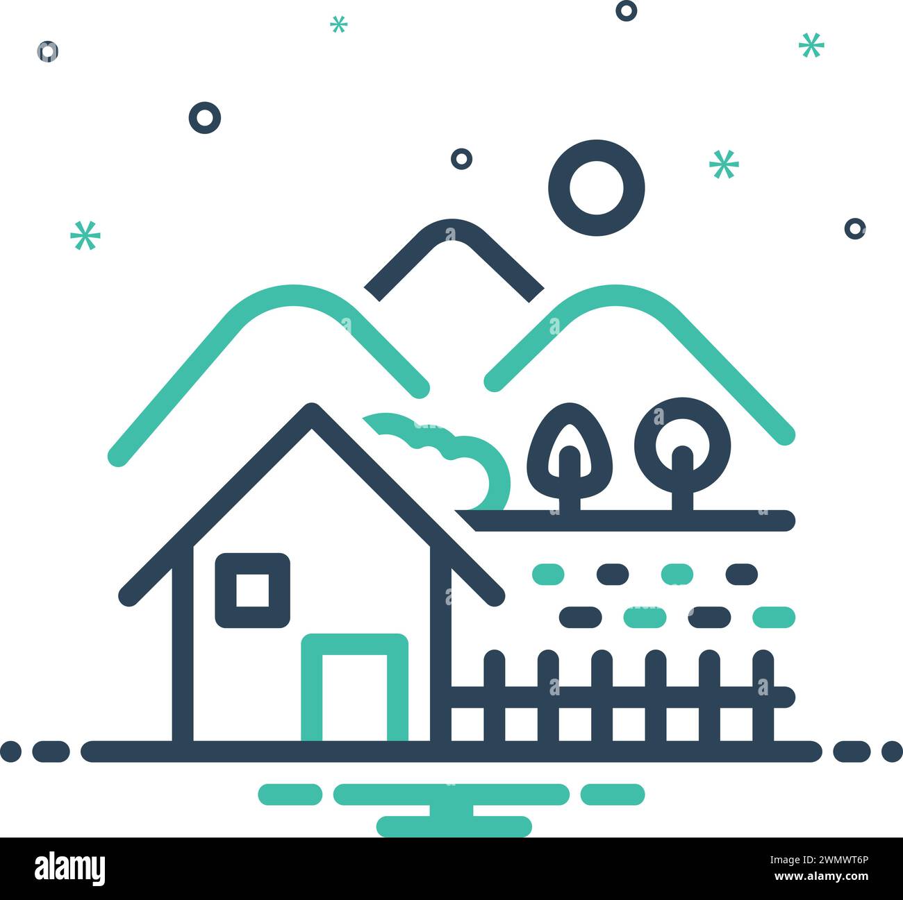Icon for rural,countrified Stock Vector Image & Art - Alamy