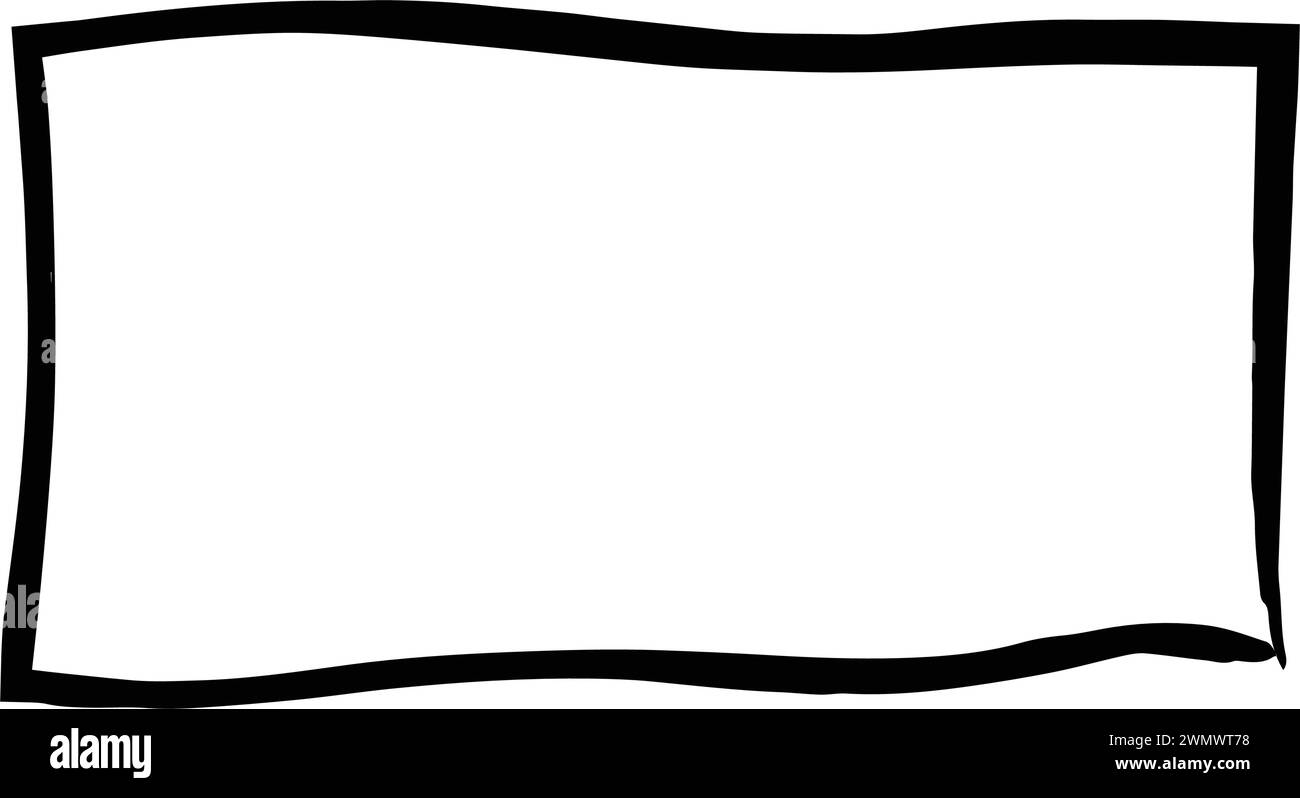 Frame rectangle outline border grunge shape icon, vertical, rectangle ...