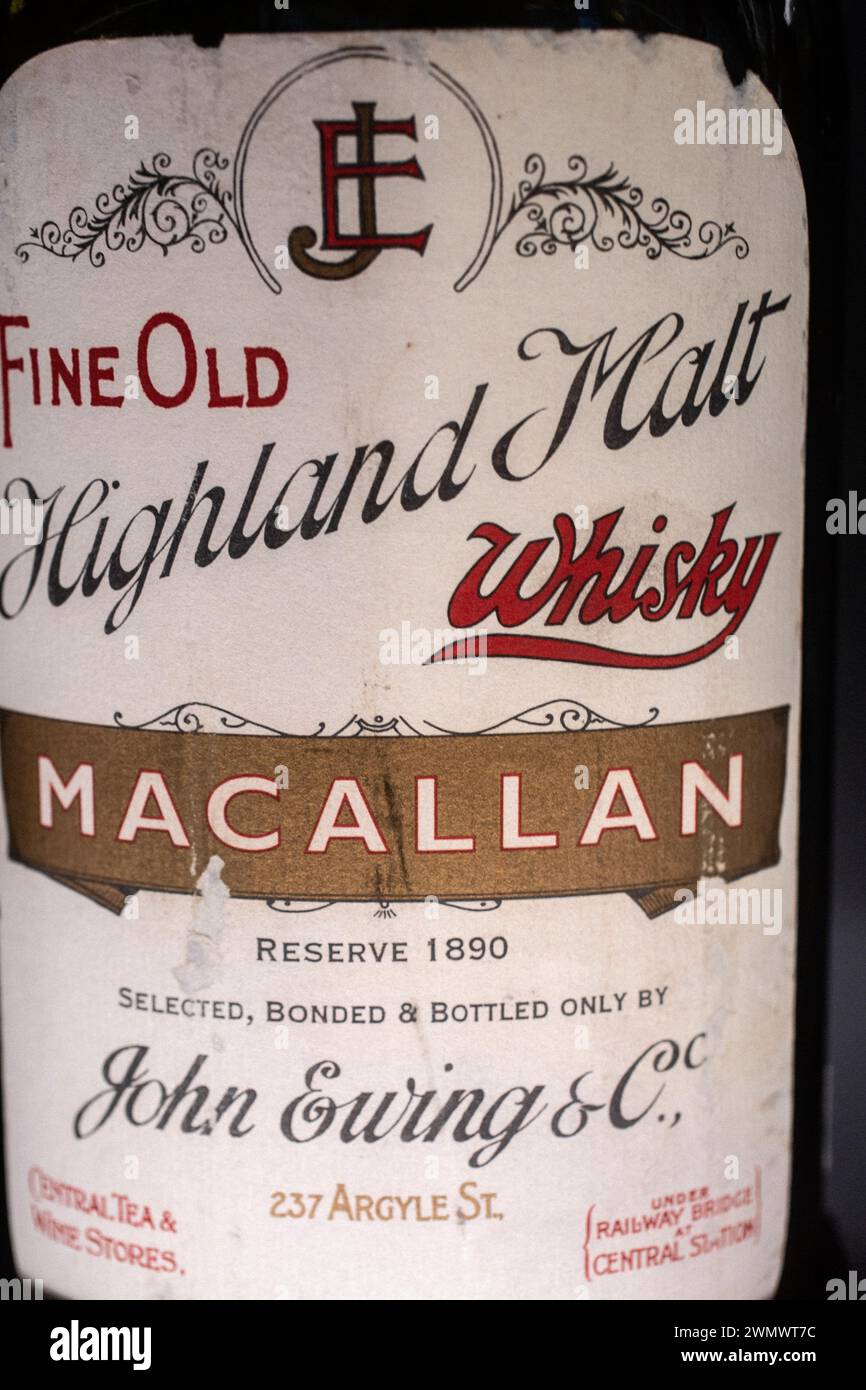 Macallan bottle of the rare single malt whisky Stock Photo - Alamy