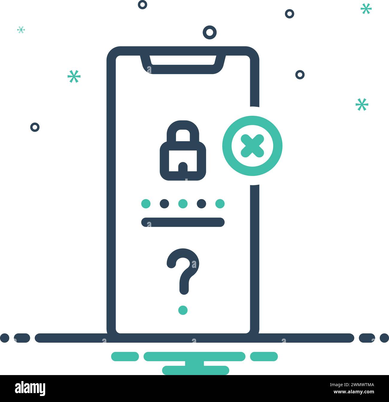 Forgot the password Stock Vector Images - Alamy