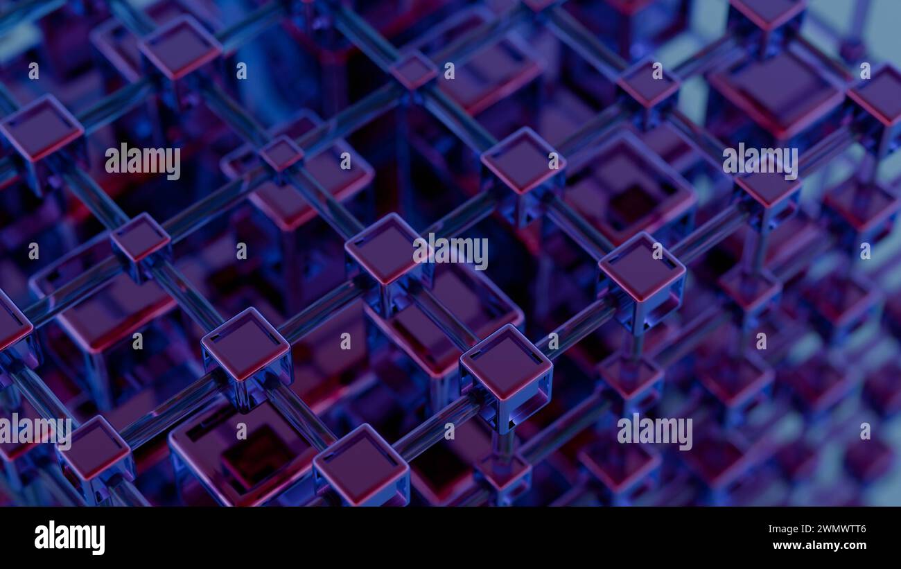 Vivid prismatic shapes morphing in 3D space, creating a visually enchanting and dynamic effect ...