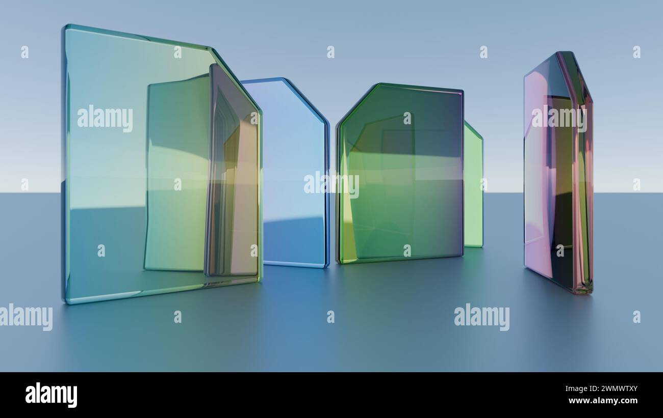 A visual depiction of data being organized and categorized into ...