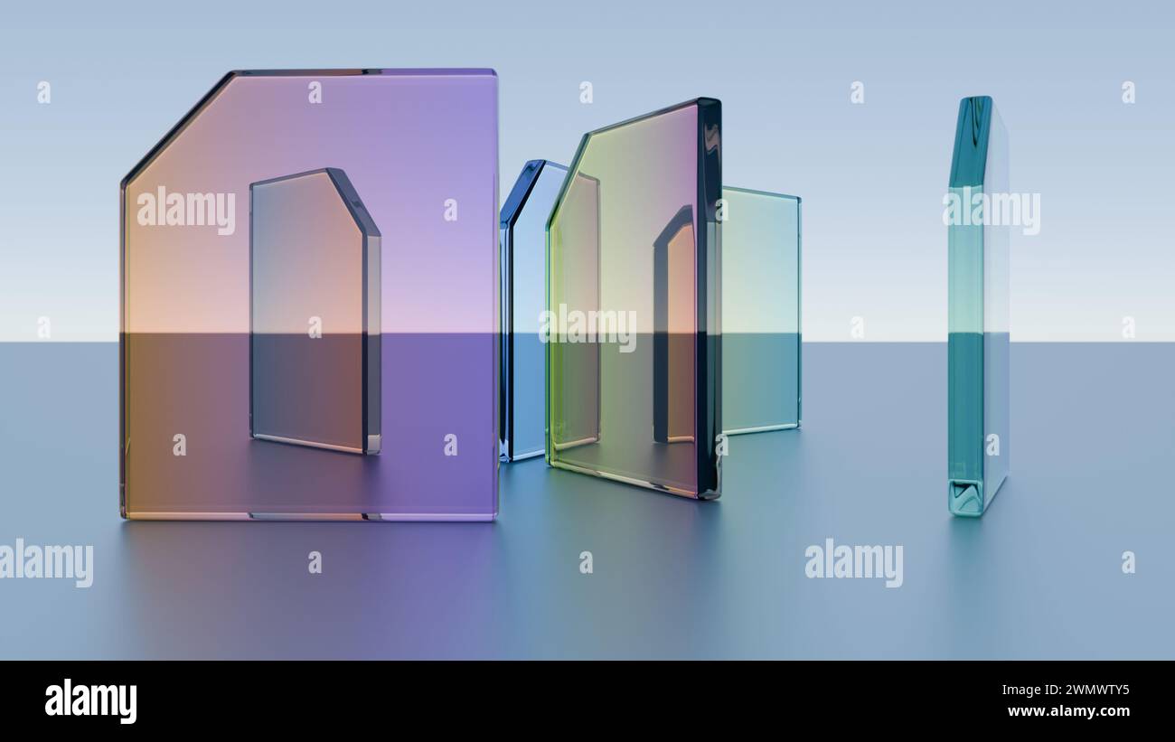 A visual depiction of data being organized and categorized into ...