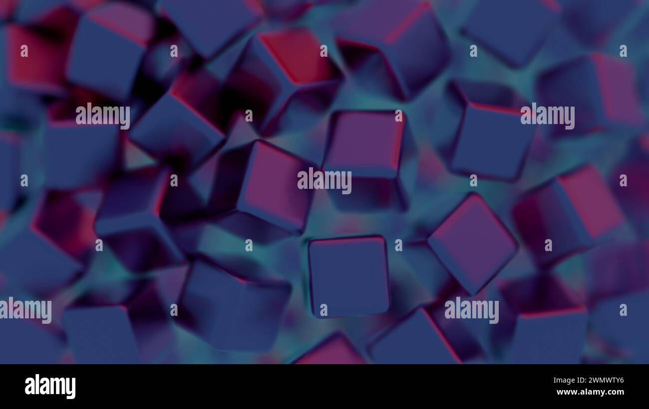 The crystalline structure of a nanomaterial, resembling a kaleidoscope of colors under ...