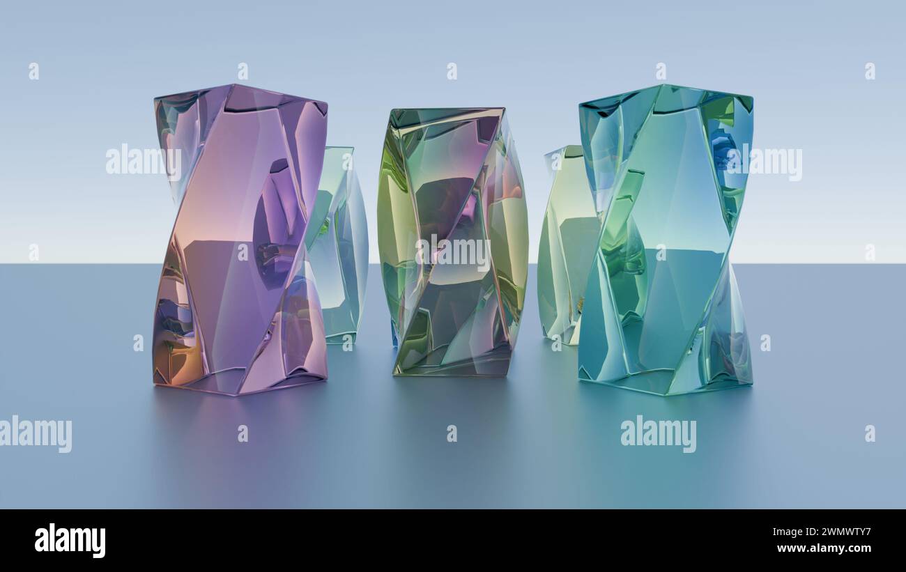 A visual depiction of data being organized and categorized into ...