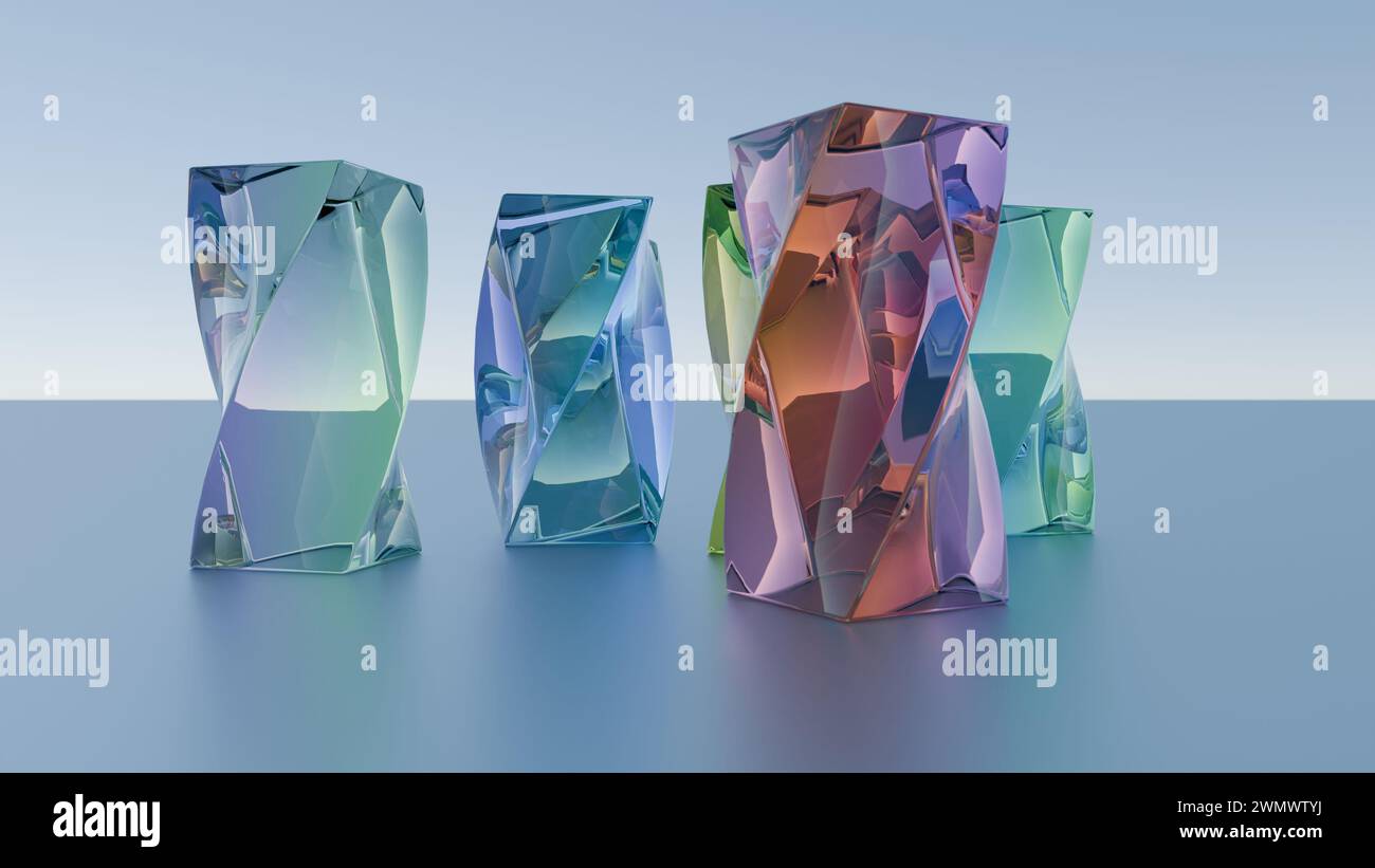 A visual depiction of data being organized and categorized into ...