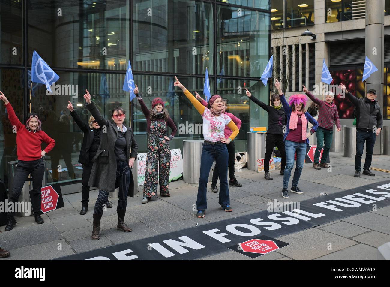 Edinburgh Scotland, UK 28 February 2024. Extinction Rebellion Scotland ...