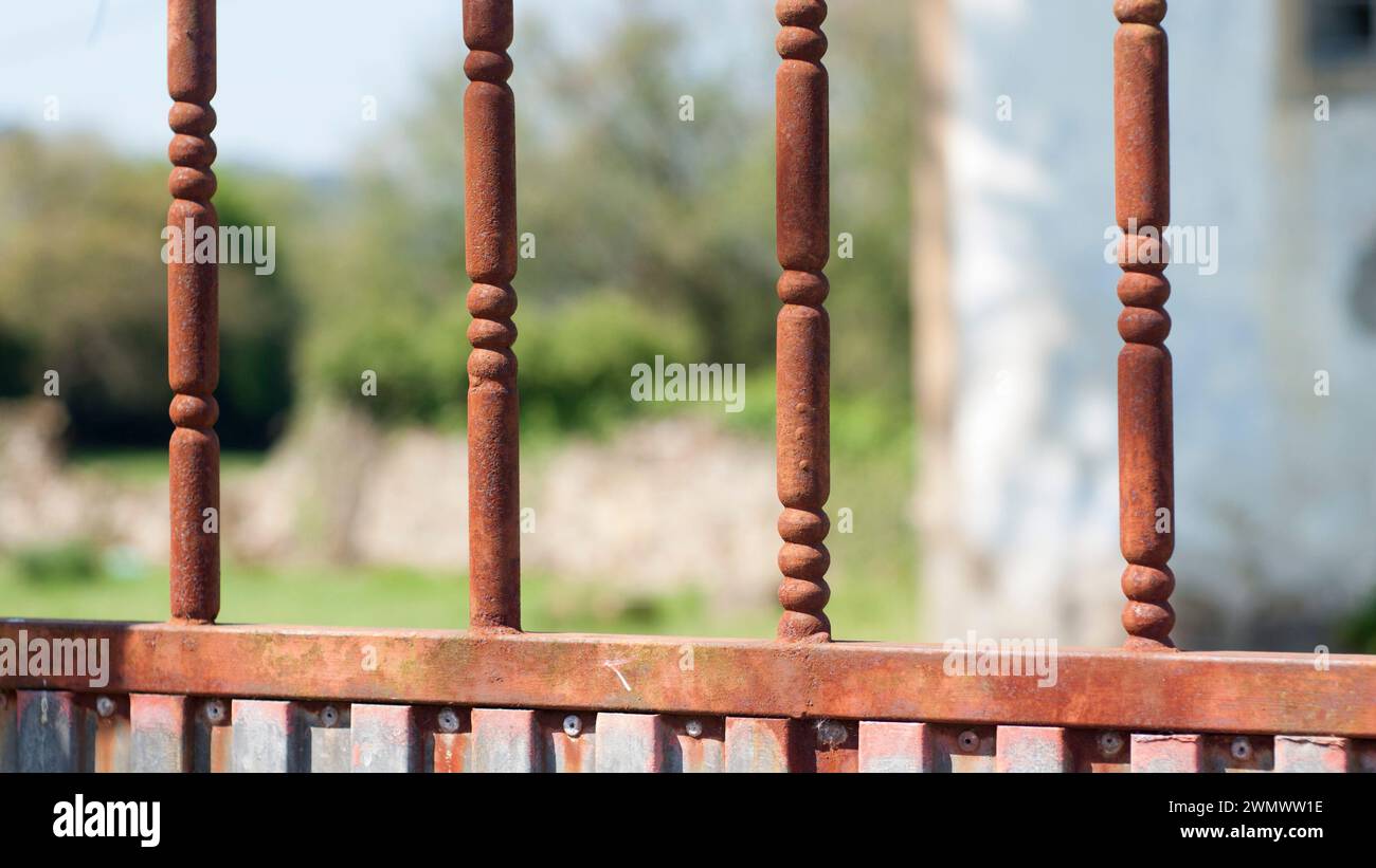 Rusty metal farm gate hi-res stock photography and images - Alamy