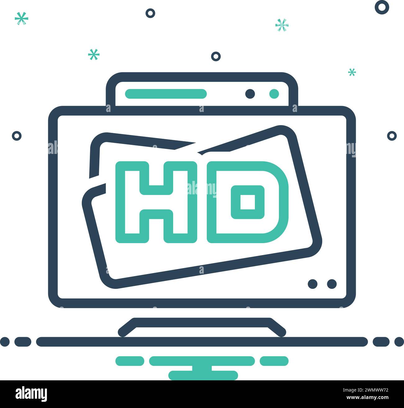 Icon for hdtv,tv Stock Vector Image & Art - Alamy