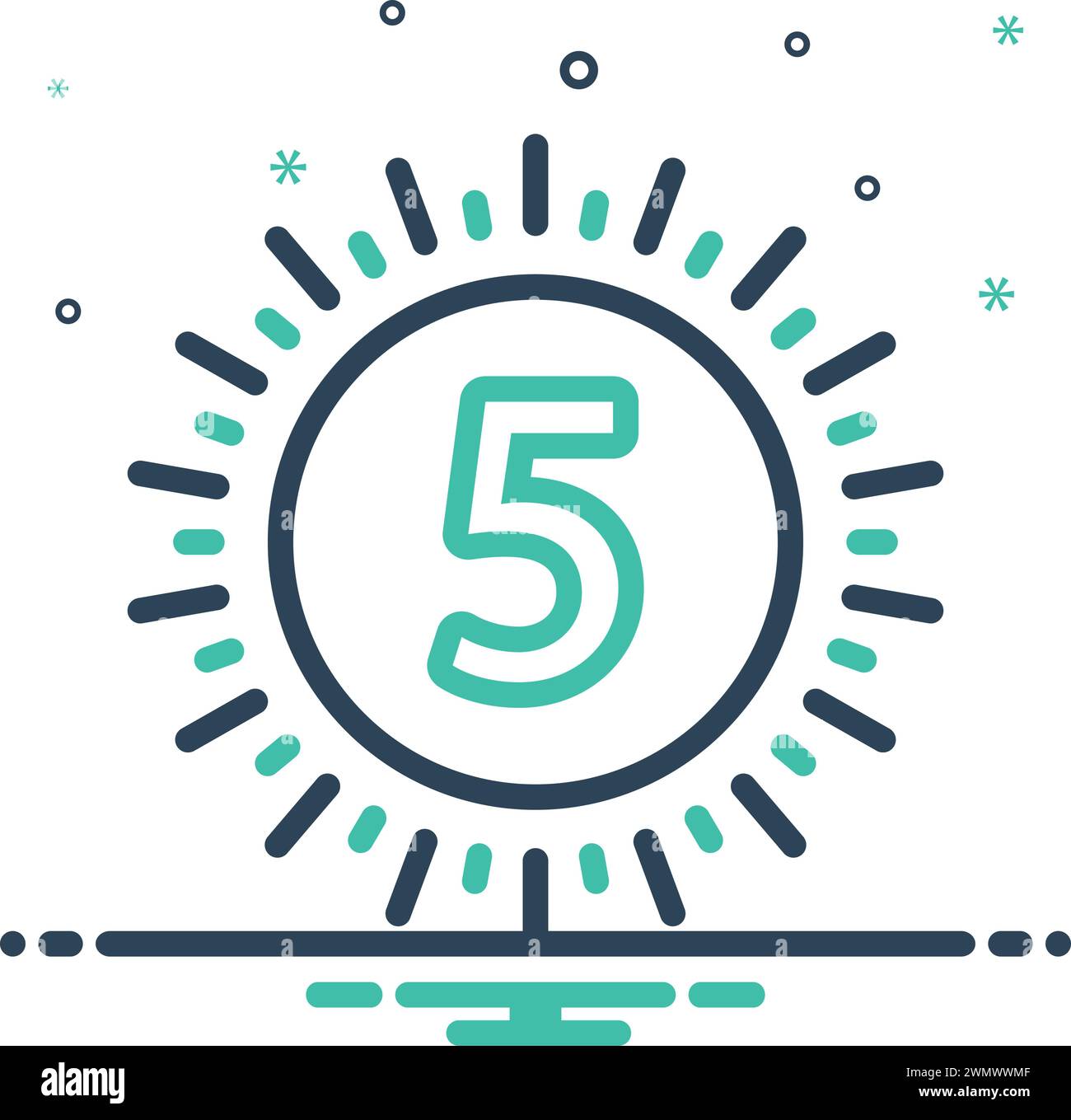 The fifth letter Cut Out Stock Images & Pictures - Alamy